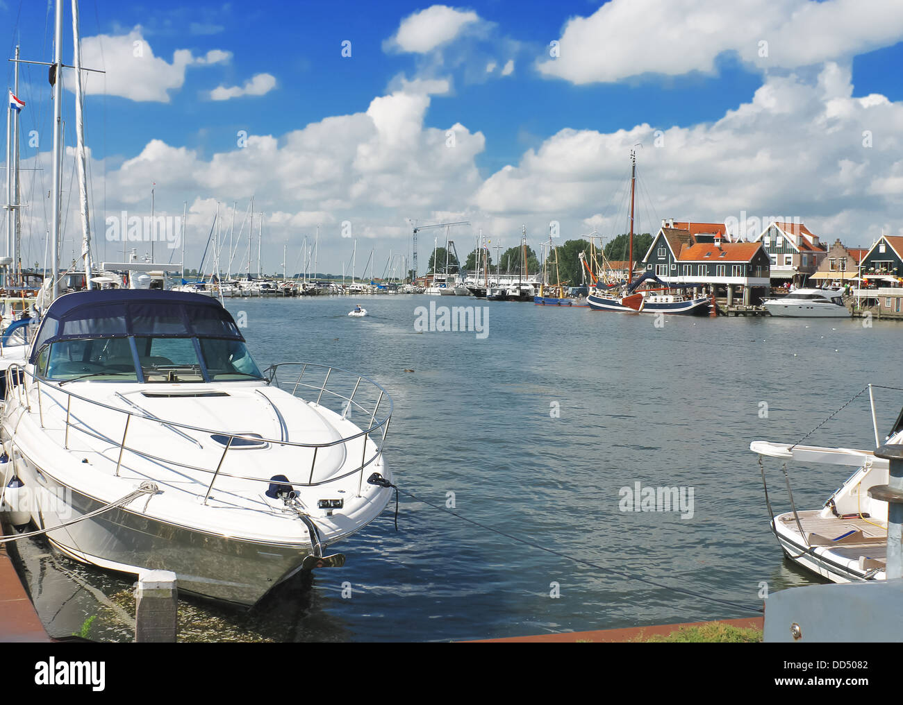 Ships in the port of Volendam. The Netherlands Stock Photo - Alamy