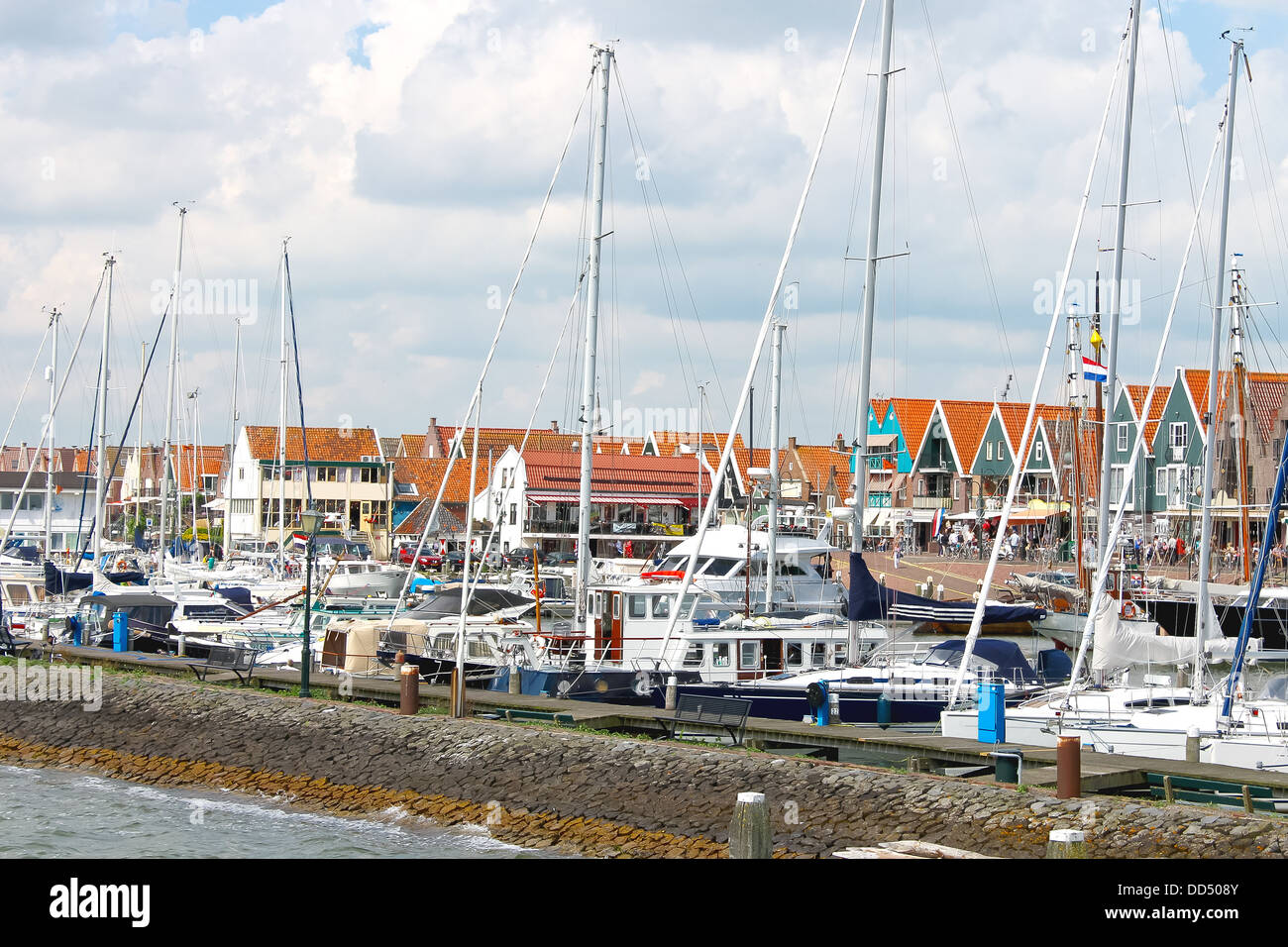 Ships in the port of Volendam. The Netherlands Stock Photo - Alamy