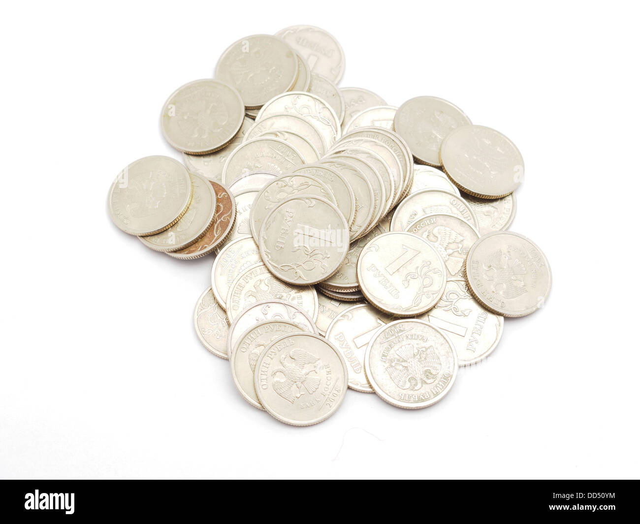 money on a white background Stock Photo - Alamy