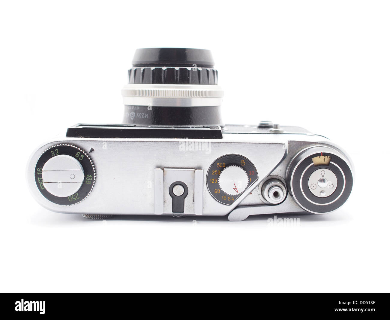 Old camera on a white background Stock Photo - Alamy