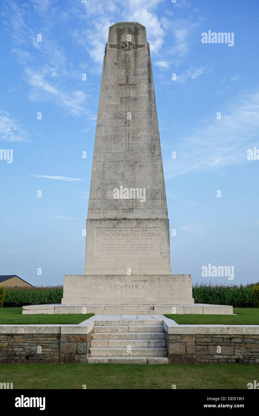 WW1 Memorial to the 50th Northumbrian Division, First World War One ...