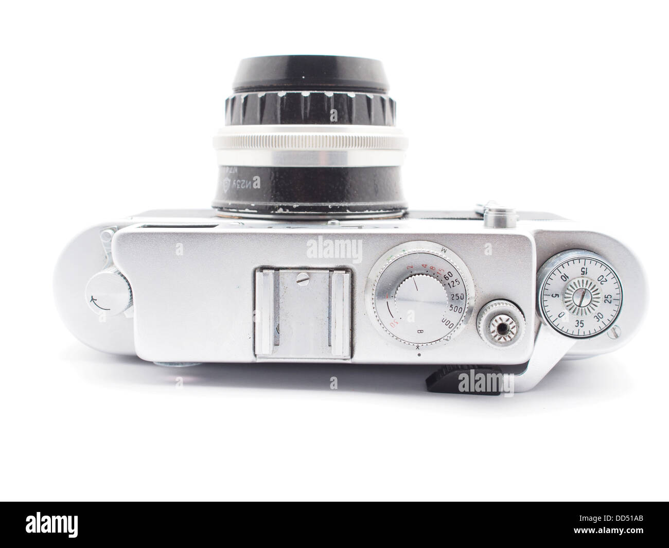 Old camera on a white background Stock Photo - Alamy