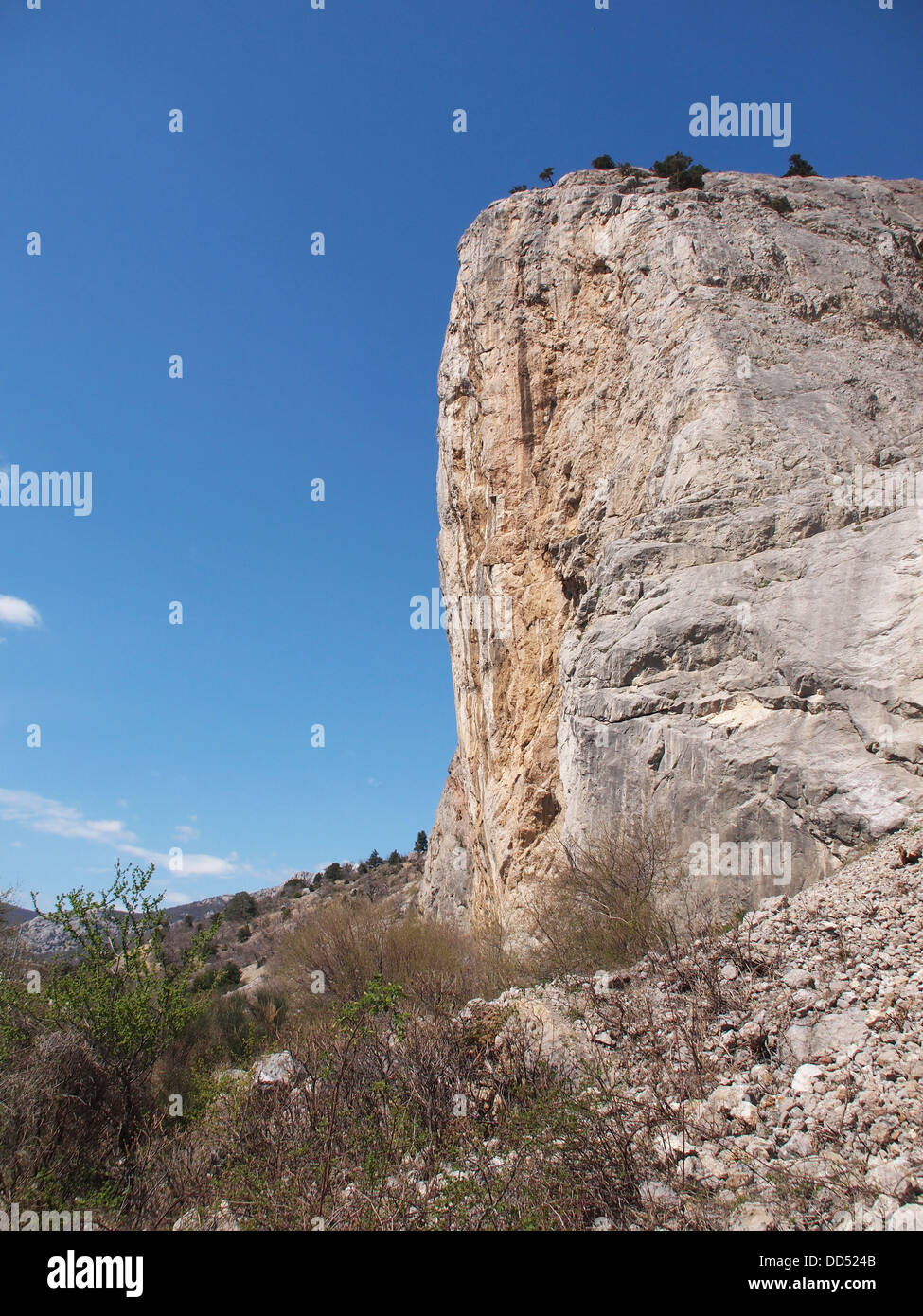 trees, sky and rock Stock Photo - Alamy