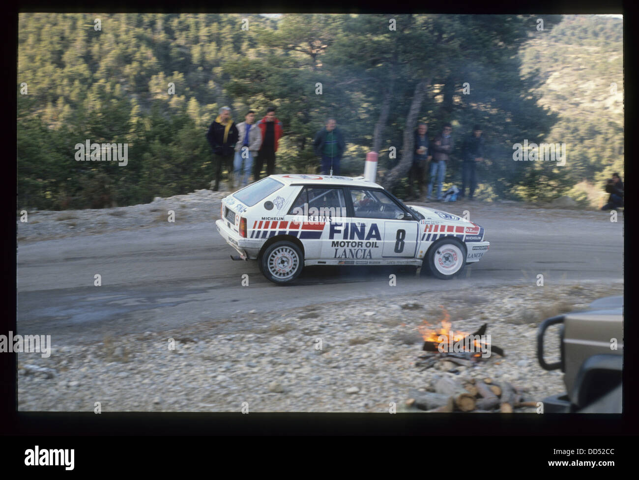 LANCIA DELTA INTEGRALE ON THE 1990 MONTE CARLO RALLY Stock Photo - Alamy