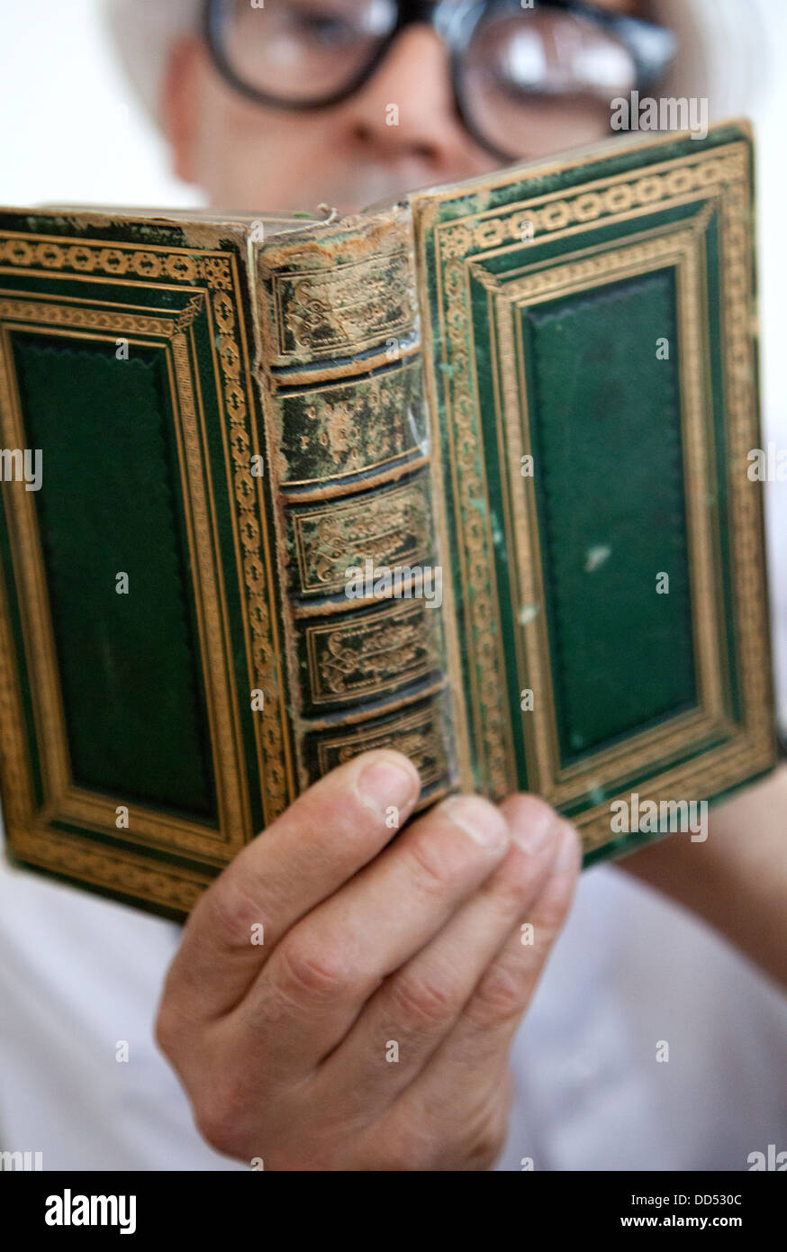 Man Reading Held Book Stock Photo - Alamy