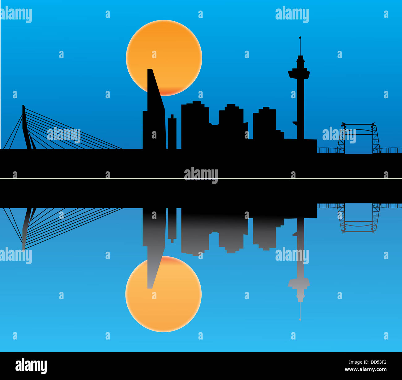 Rotterdam illustration hi-res stock photography and images - Alamy