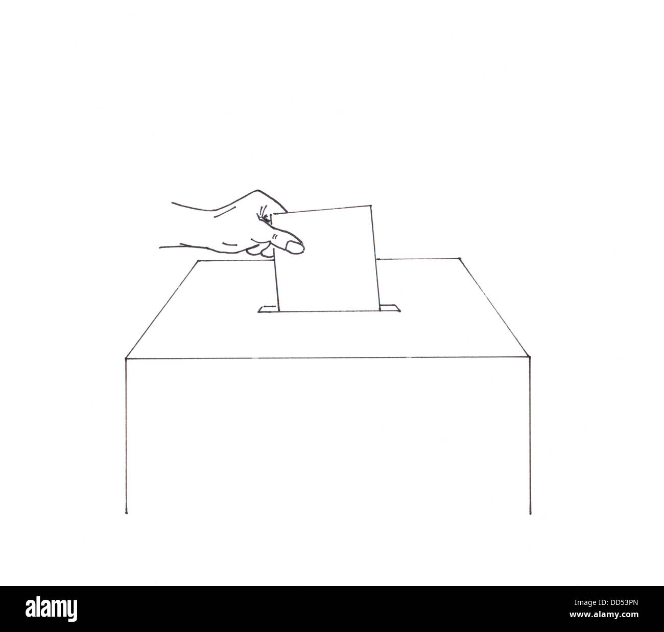 Voting ballot Black and White Stock Photos & Images - Alamy