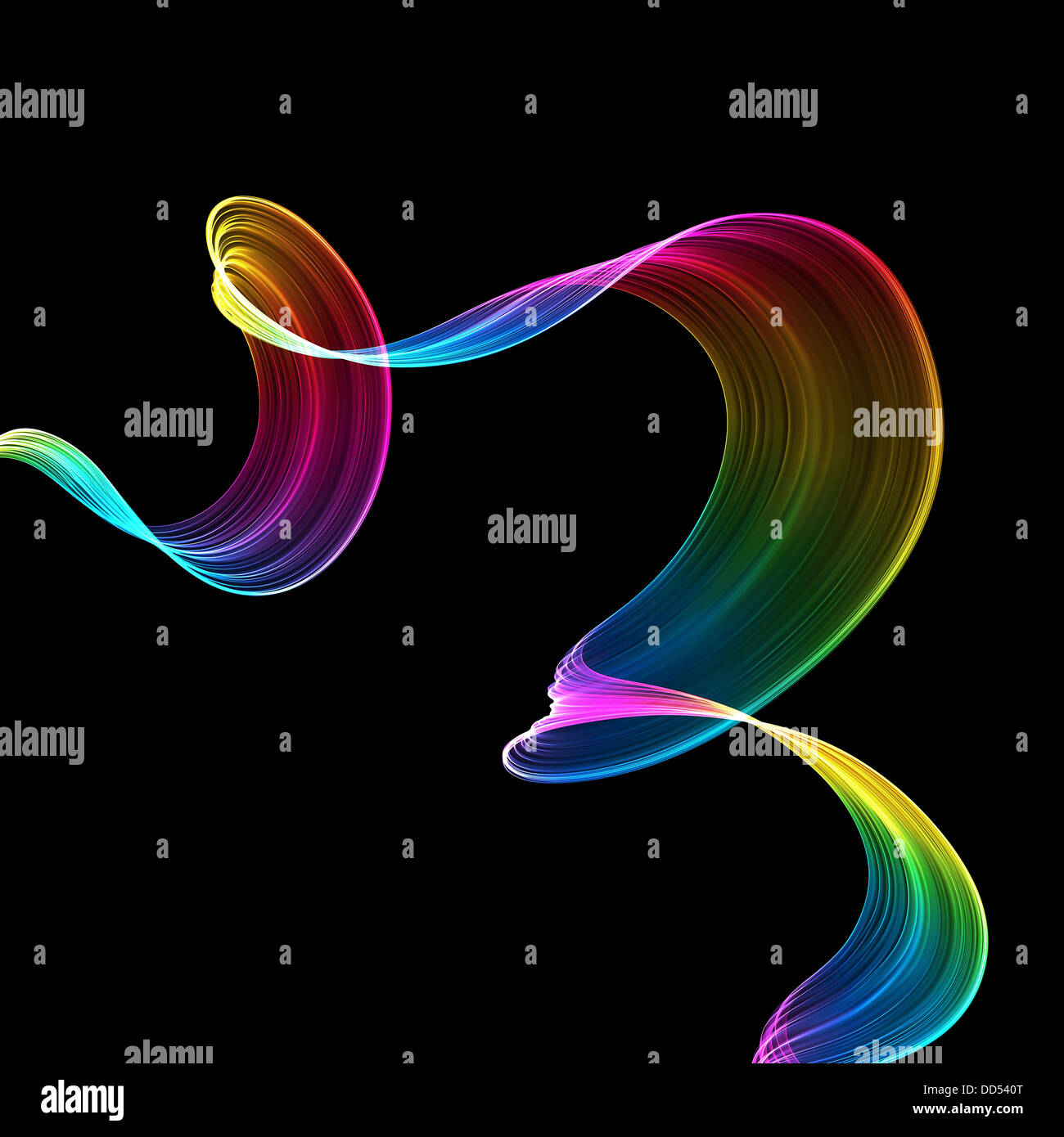 abstract colorful twisted waves Stock Photo - Alamy