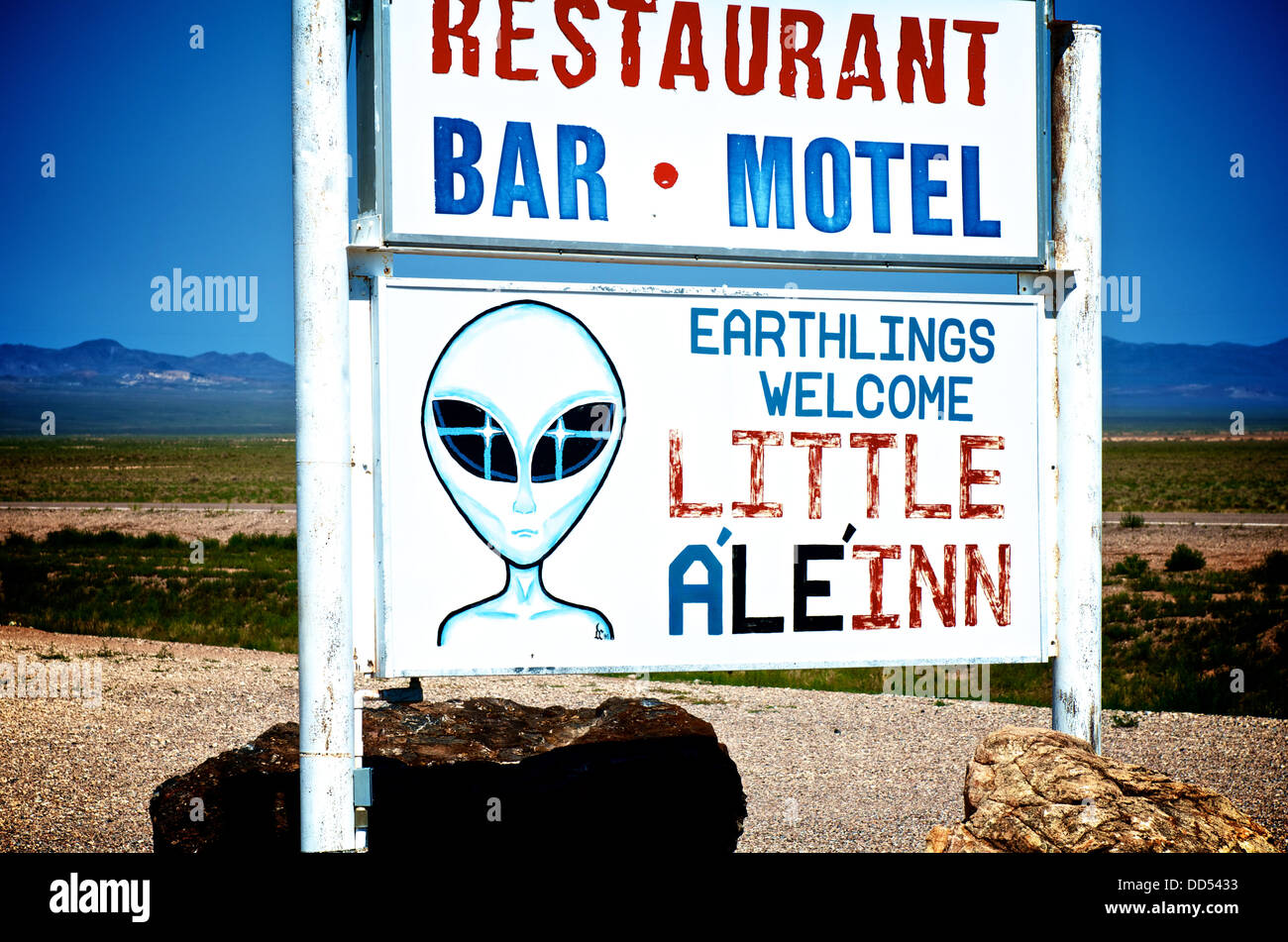 Vicinity Rachel Nevada 2012, Extraterrestrial Highway Stock Photo - Alamy