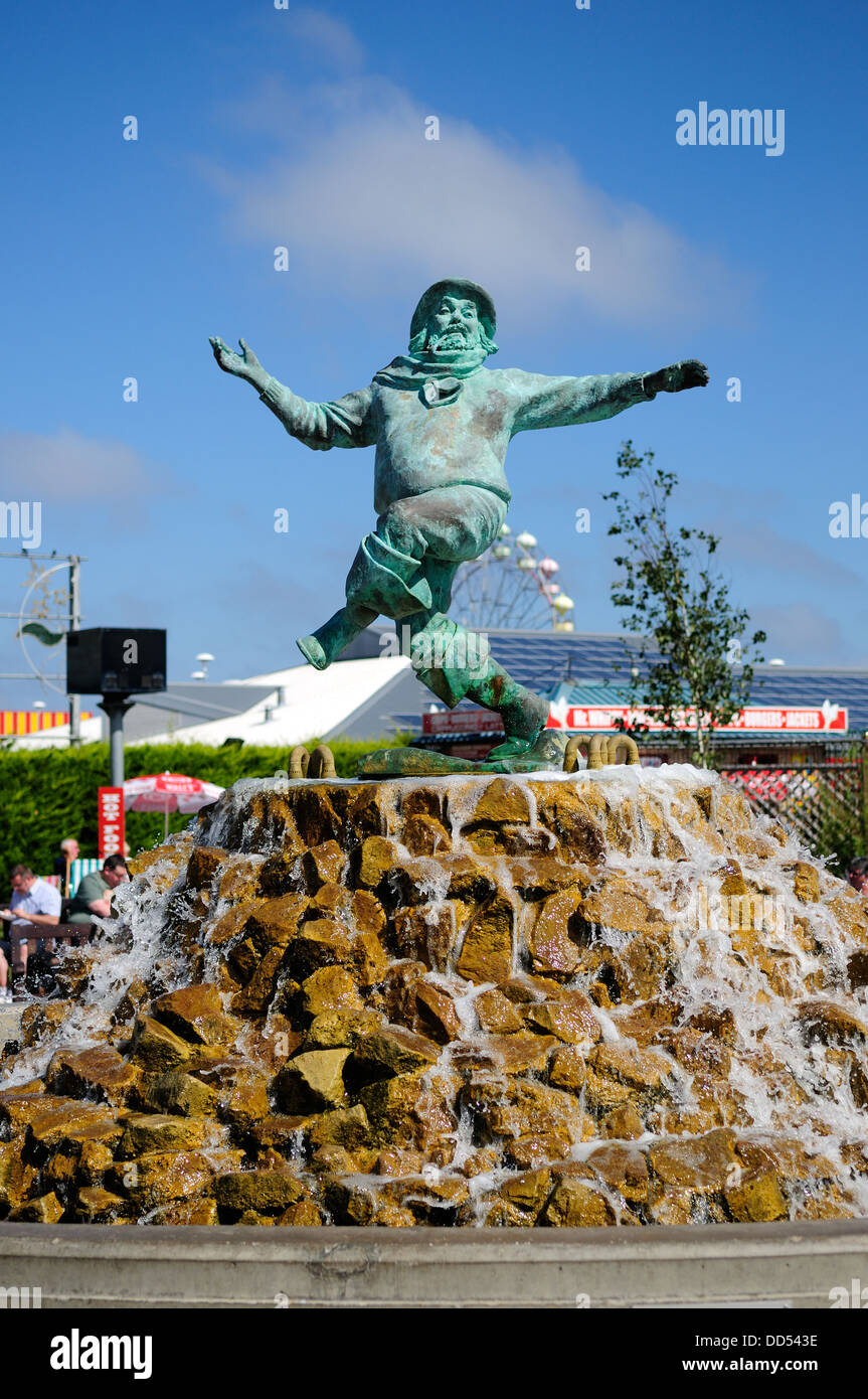 Jolly Fisherman Statue and Fountain.Skegness,Lincolnshire Stock Photo ...