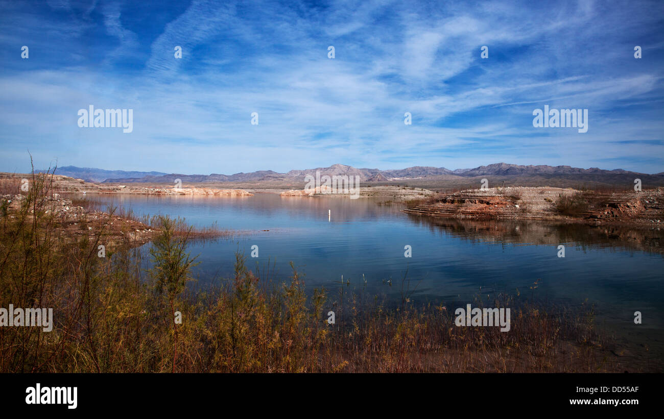 Lake Mead in Mohave County, Arizona and Clark County, Nevada. Formed by ...