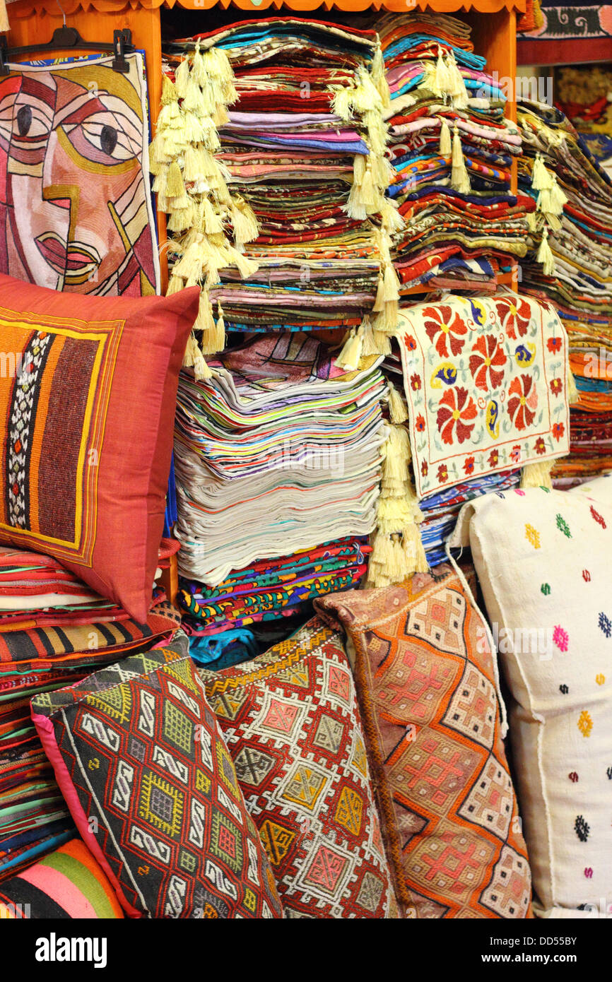 colorful fabrics and textiles Stock Photo - Alamy