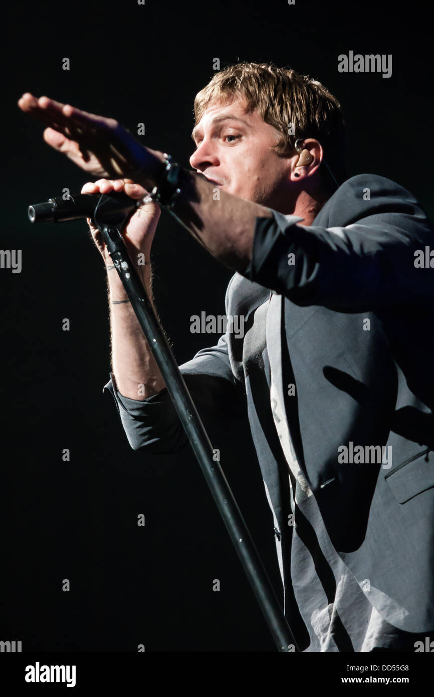 London Ontario, Canada. 25th Aug, 2013. Rob Thomas, lead singer of the ...