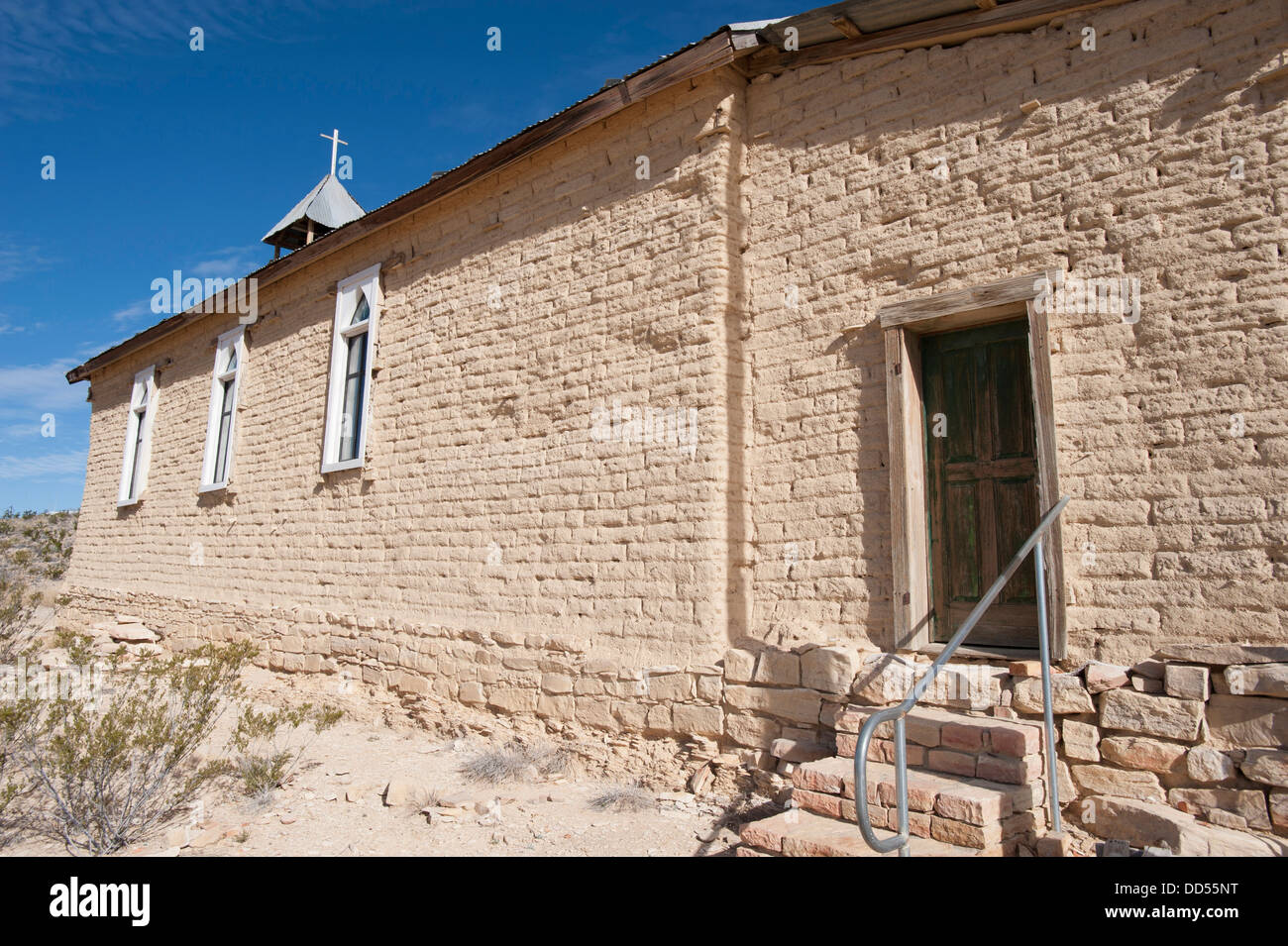 Church, Terlingua Ghost Town, Big Bend National Park, Texas, USA Stock ...