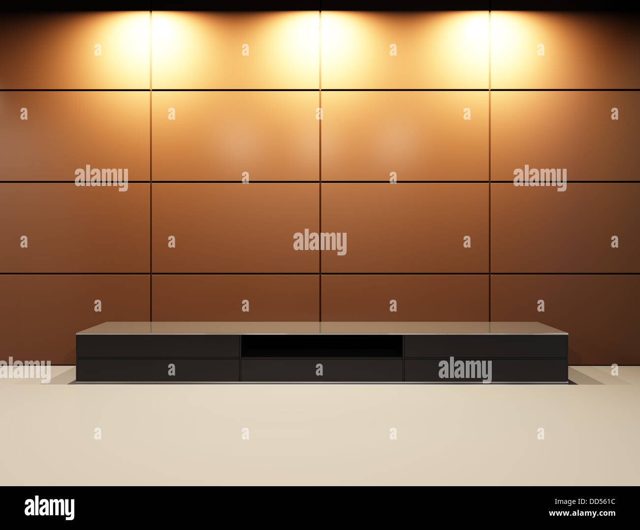 architecture home wall and spot light Stock Photo - Alamy