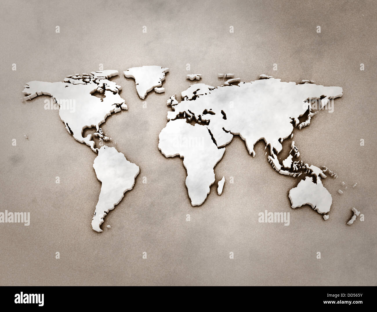 Retro world map hi-res stock photography and images - Alamy