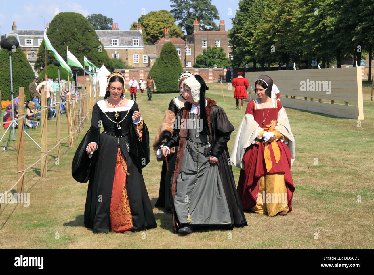 London, UK. 26th Aug, 2013. Tudor Joust, Hampton Court Palace, East ...