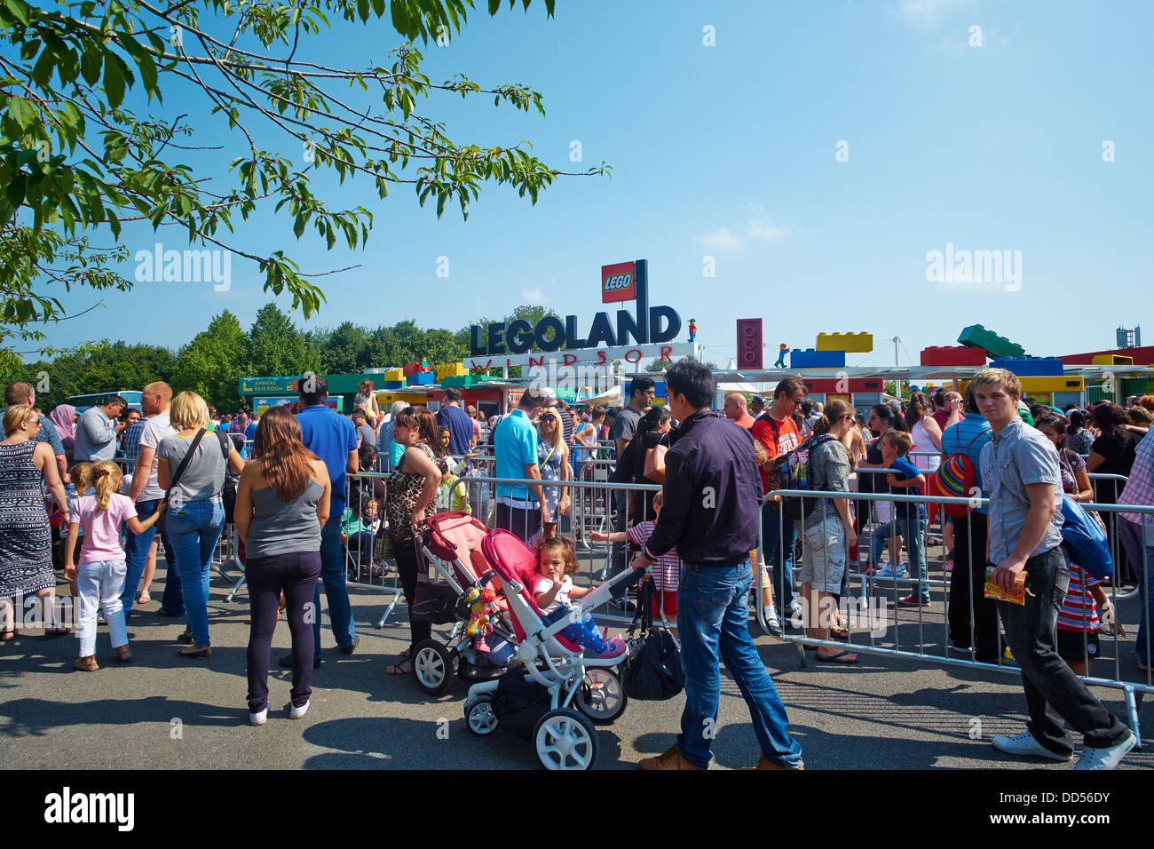 Entrance to Legoland Theme Park Windsor UK Stock Photo - Alamy