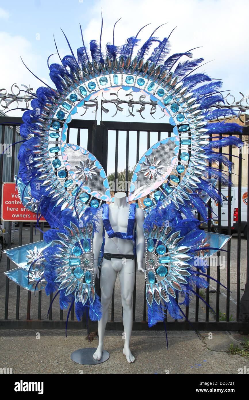 Caribbean Carnival Costume On White High Resolution Stock Photography ...