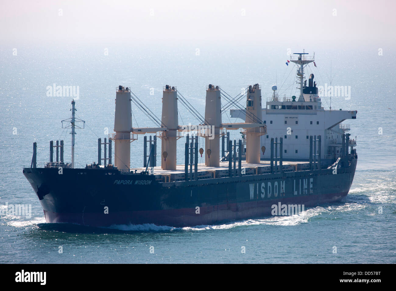 Wisdom Marine Lines Papora Wisdom bulker merchant ship transporting unpackaged bulk cargo in ...