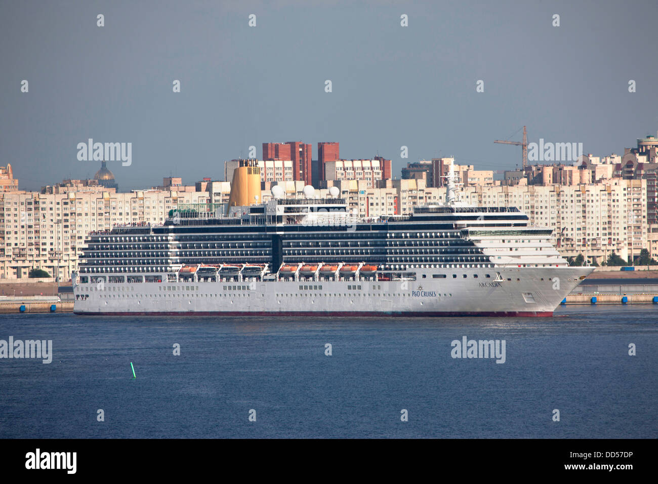P&O Arcadia Cruise ship docked at St Petersburg, Russia Stock Photo - Alamy