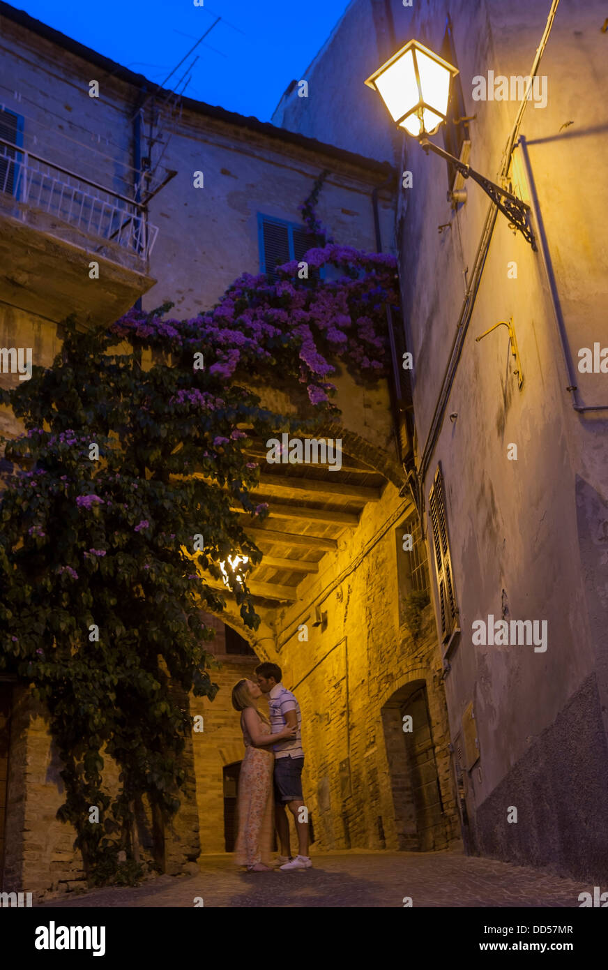 Young italian couple kissing in hi-res stock photography and images - Alamy