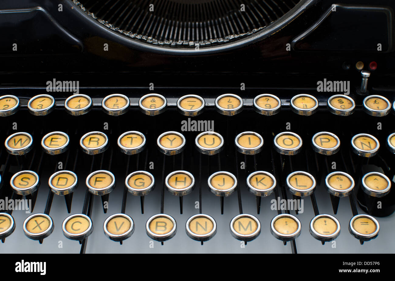 Old machine writing Stock Photo - Alamy