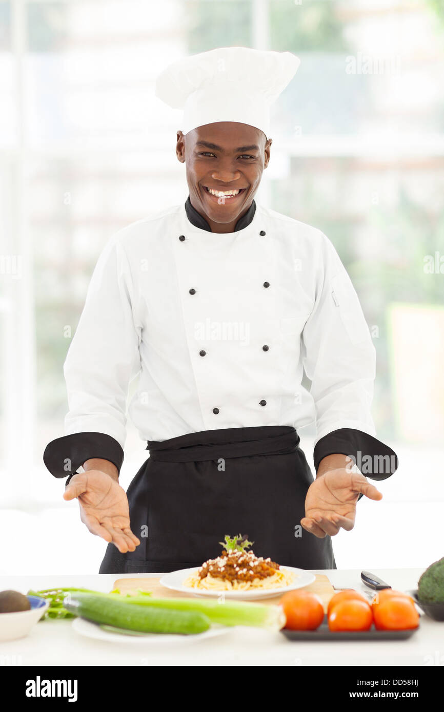 Black african american male chef hi-res stock photography and images ...