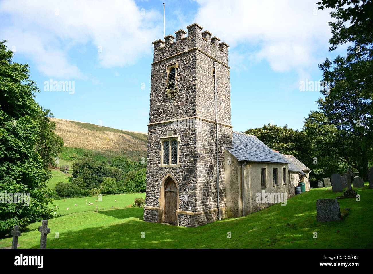 St Mary's Church (site of fictional wedding of Lorna Doone), Oare ...
