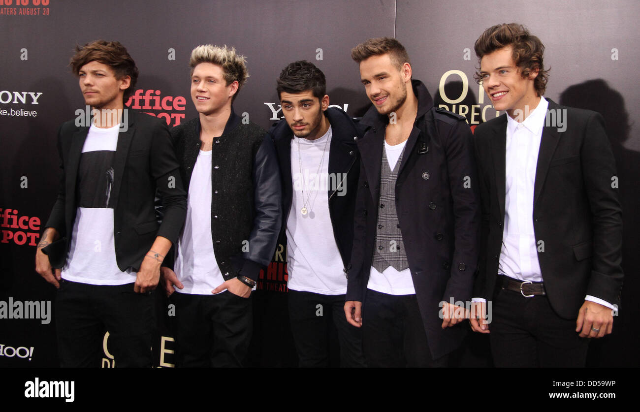 New York, New York, USA. 26th Aug, 2013. LOUIS TOMLINSON, NIALL HORAN, ZAYN MALIK, LIAM PAYNE ...
