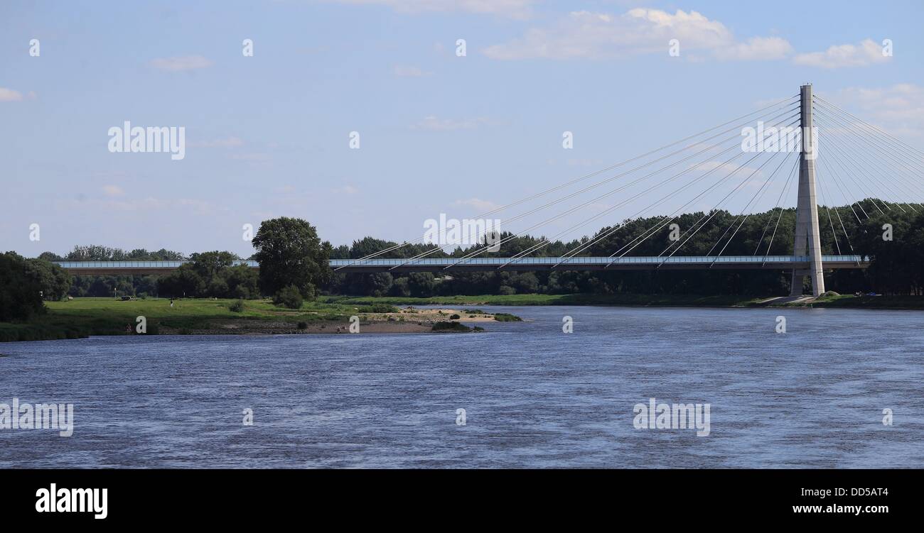 The new 'Elbauenbrücke' bridge is pictured in Schoenebeck, Germany, 26 ...