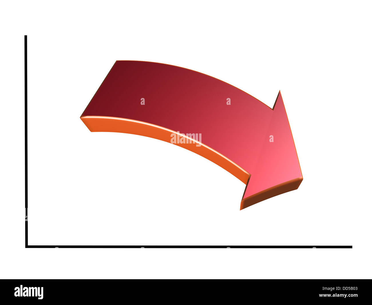 A conceptual line graph against a white background Stock Photo - Alamy