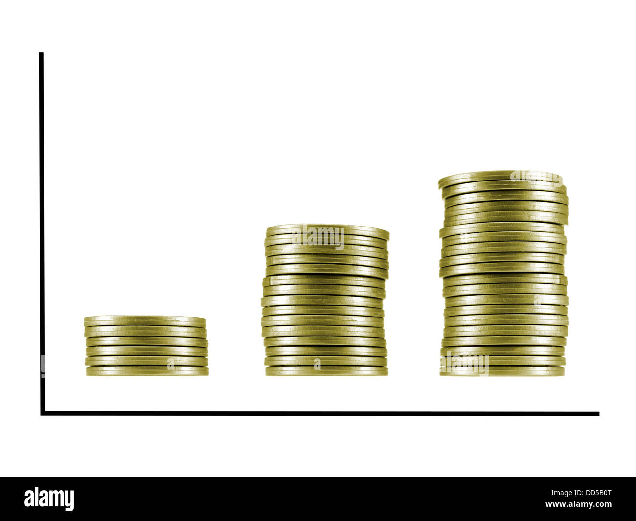 A conceptual line graph against a white background Stock Photo - Alamy