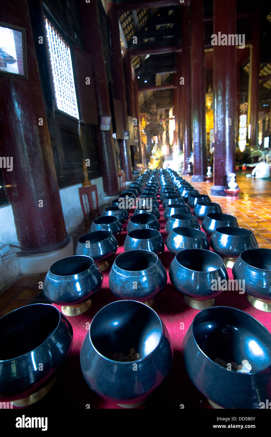 Buddhist temple bowls alms interior hi-res stock photography and images ...