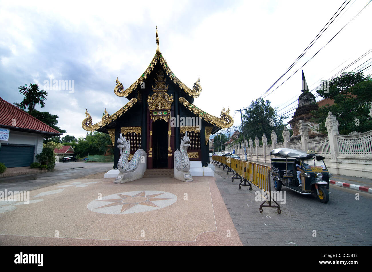 A beautiful Thai temple in the old city of Chiang Mai Stock Photo - Alamy