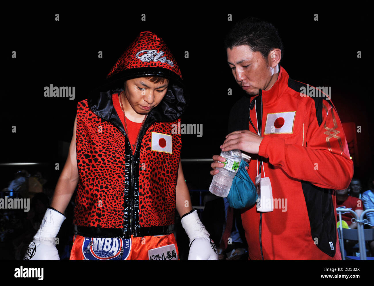 (L-R) Etsuko Tada (JPN), Hiroaki Hata, JULY 23, 2013 - Boxing : Etsuko ...