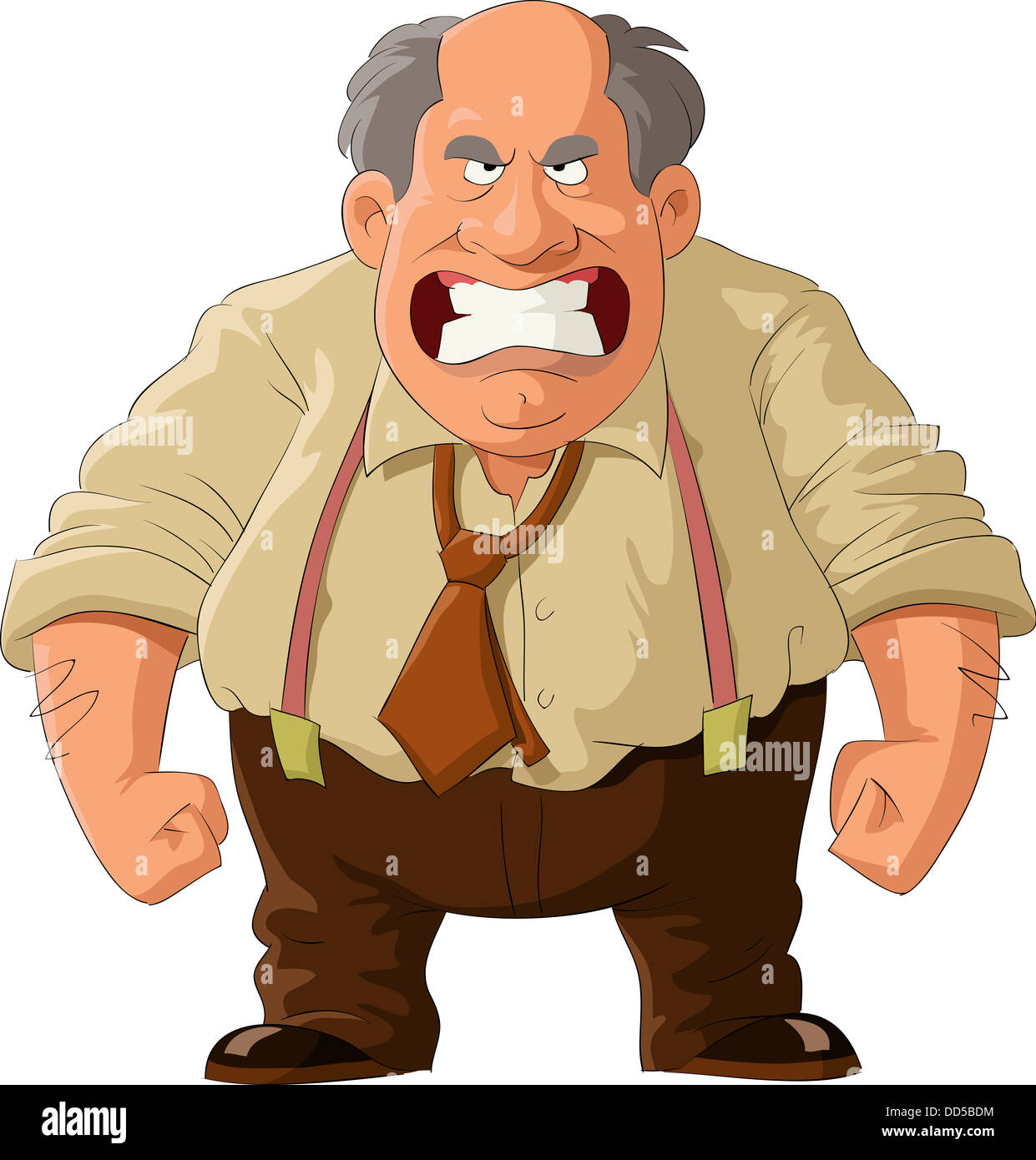 Cartoon Grumpy Man High Resolution Stock Photography and Images - Alamy