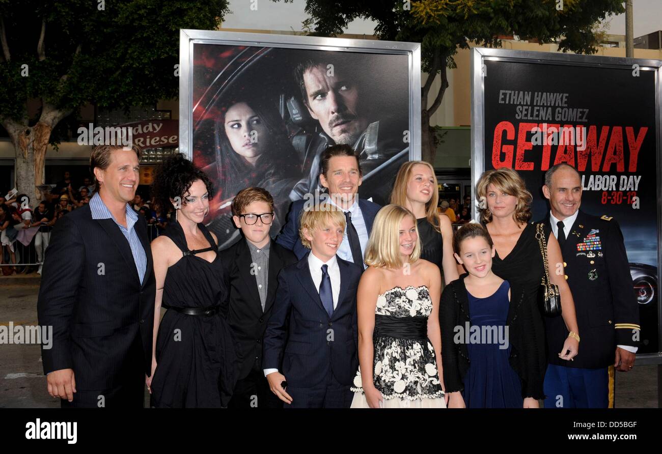 Los Angeles, CA. 26th Aug, 2013. Ethan Hawke, family at arrivals for ...