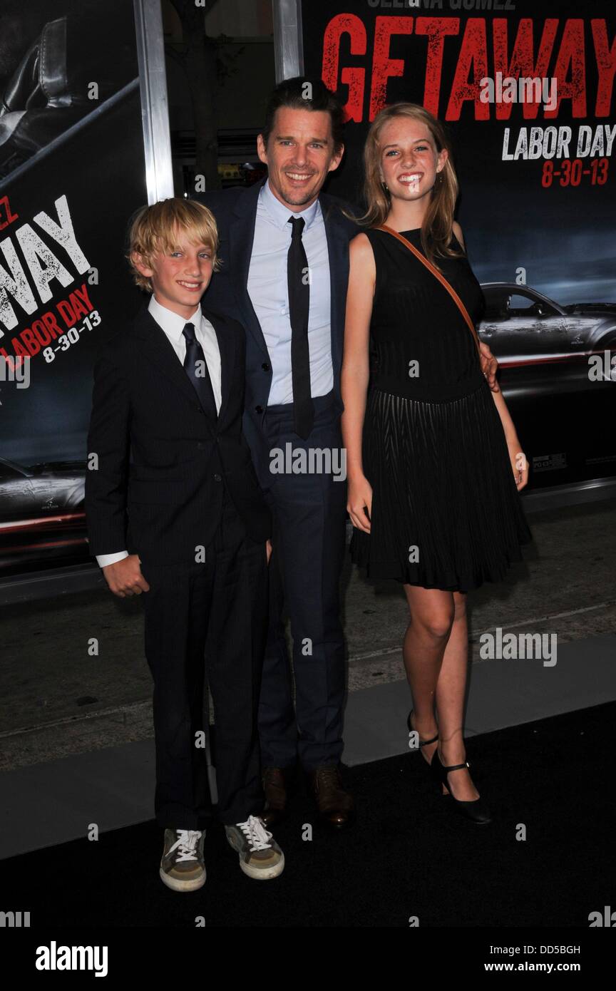 Los Angeles, CA. 26th Aug, 2013. Ethan Hawke, family at arrivals for ...