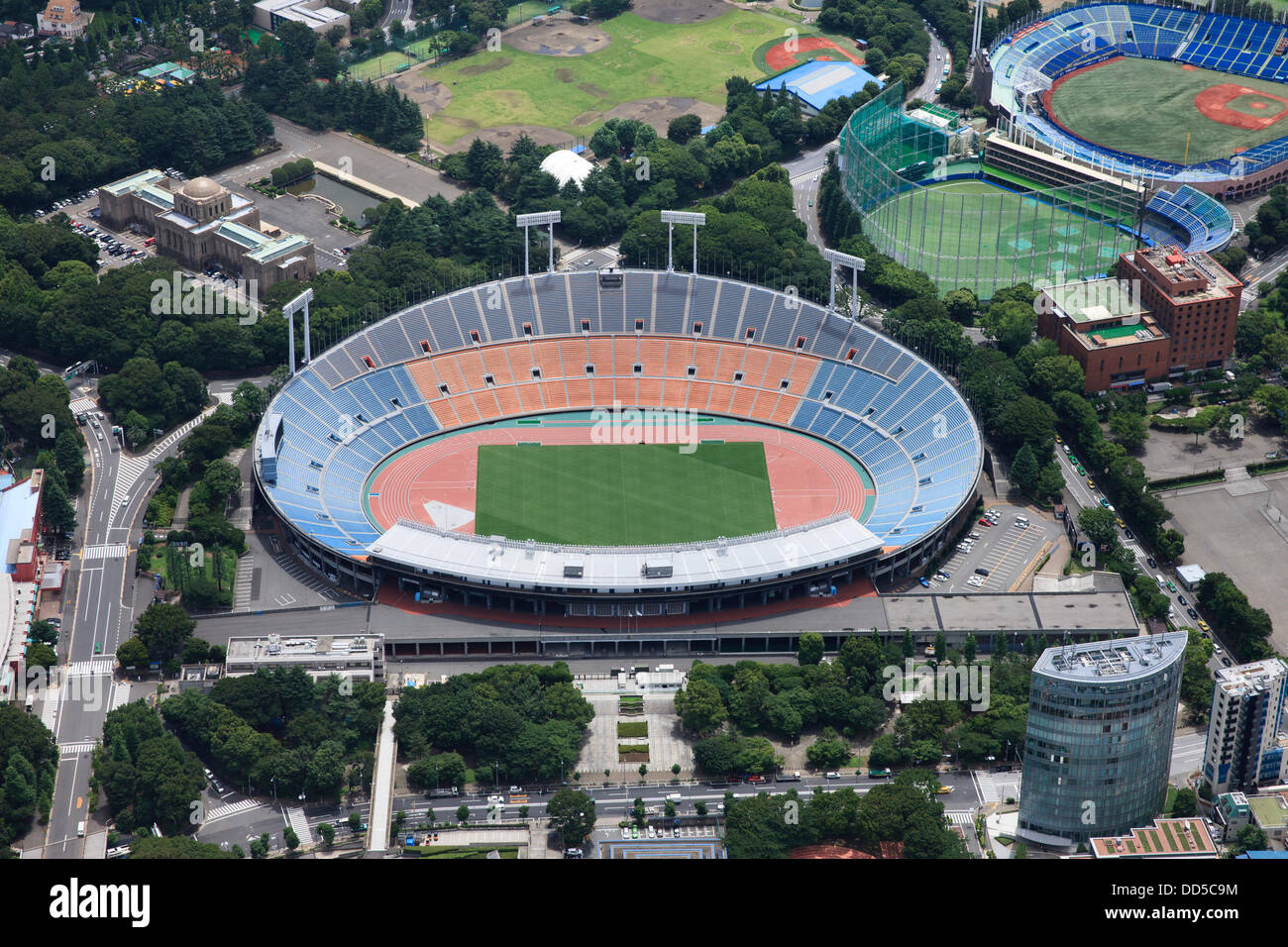 Tokyo Olympic Stadium: Tokyo, Japan: Aerial view of proposed venue for ...