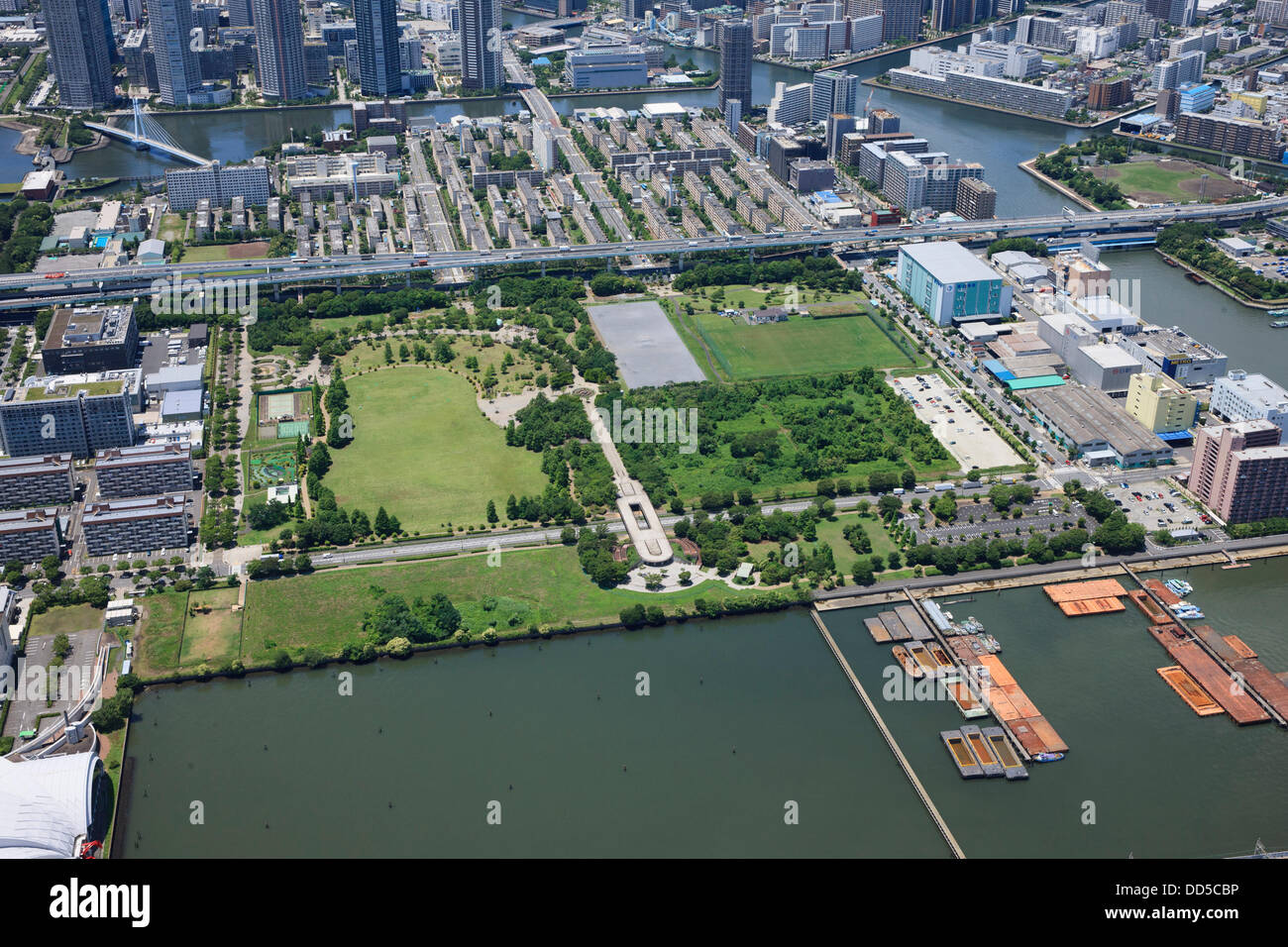 Waterpolo Arena: Tokyo, Japan: Aerial view of proposed venue for the ...