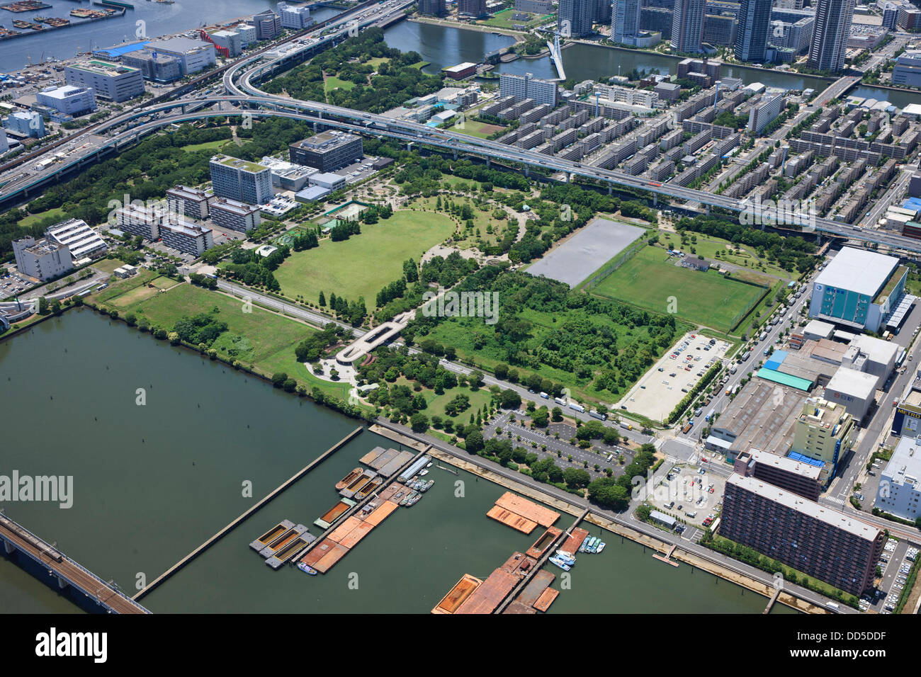 Waterpolo Arena: Tokyo, Japan: Aerial view of proposed venue for the ...