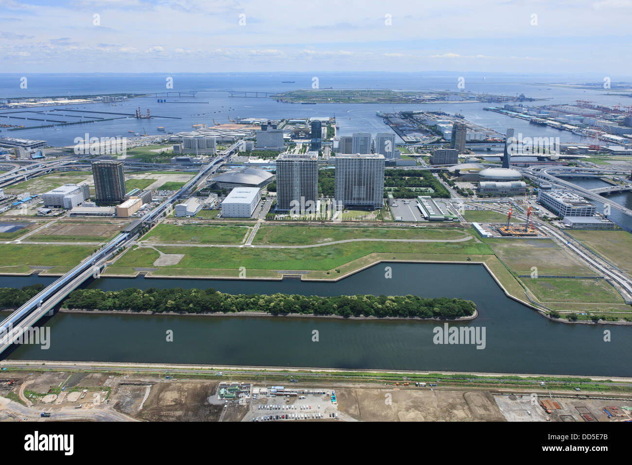 Ariake gymnastic stadium: Tokyo, Japan: Aerial view of proposed venue ...