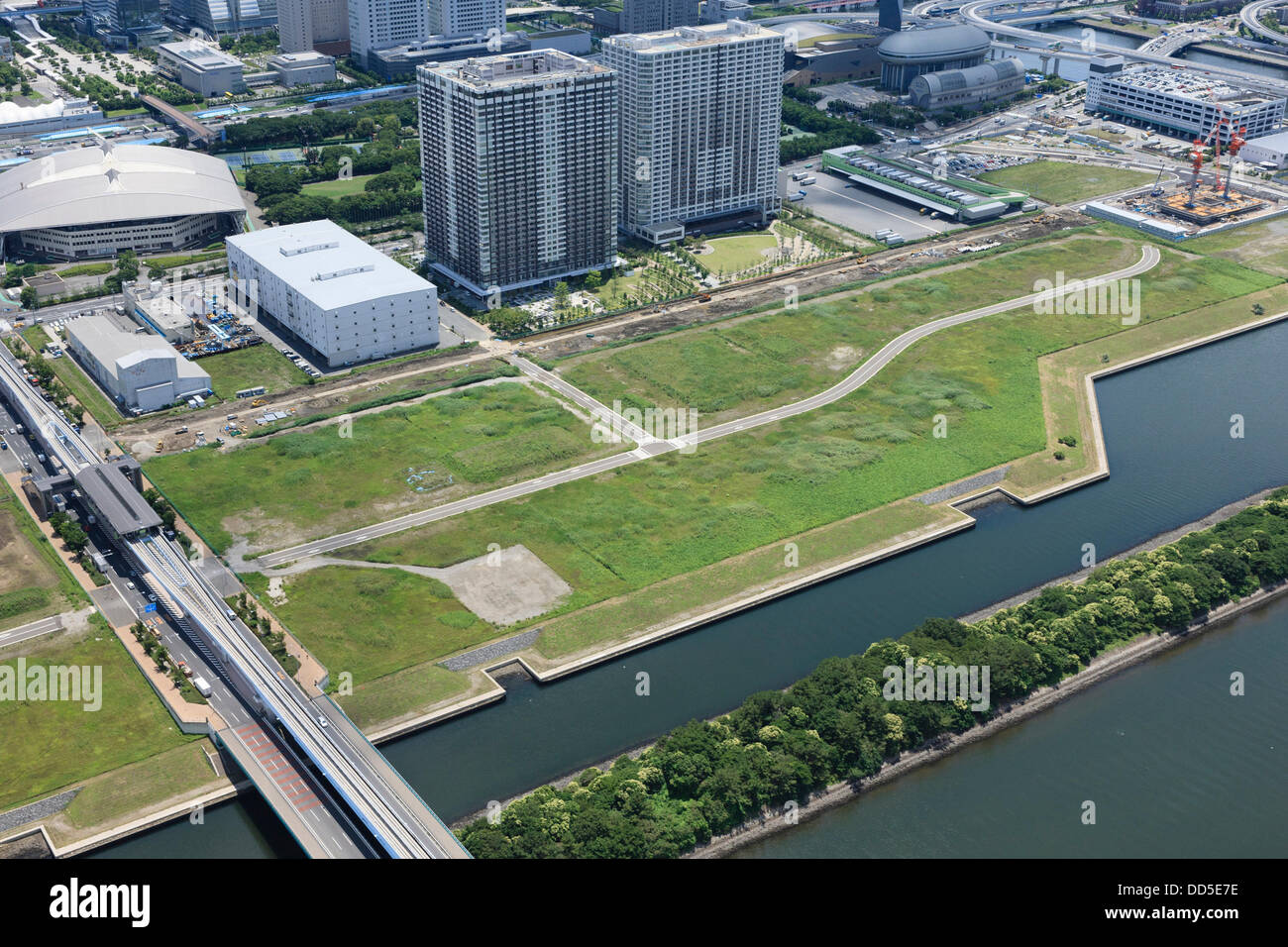 Ariake gymnastic stadium: Tokyo, Japan: Aerial view of proposed venue ...