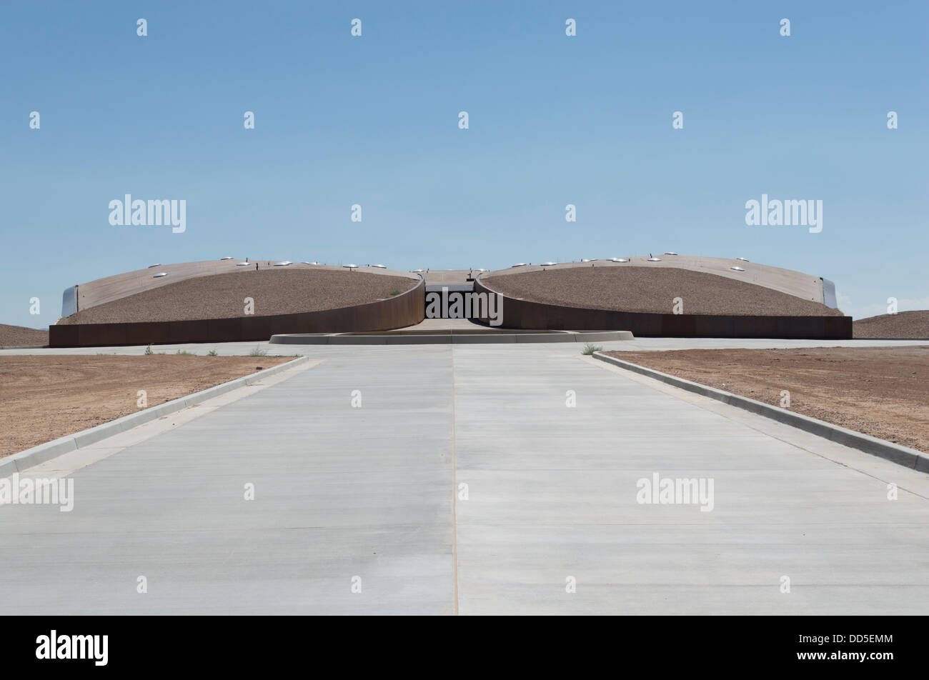 The Spaceport America facility in the New Mexico desert near the town ...