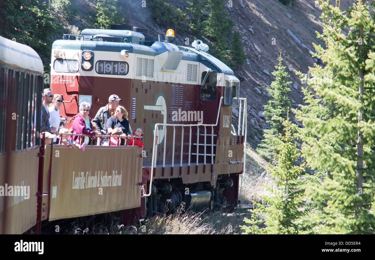 The scenic Leadville colorado railroad, out of Leadville, Colorado USA ...