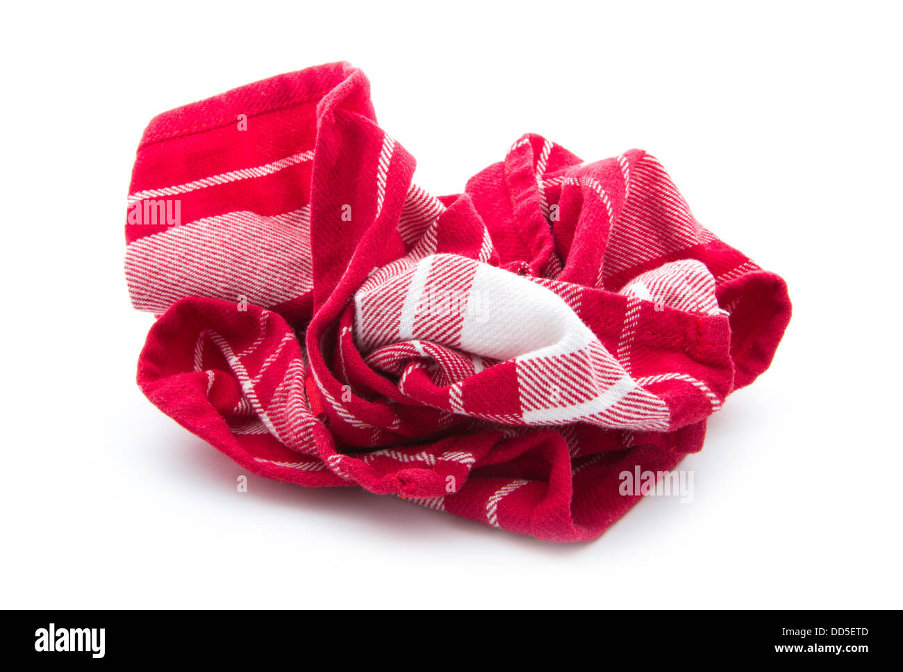 dirty kitchen cloth isolated on white background Stock Photo - Alamy