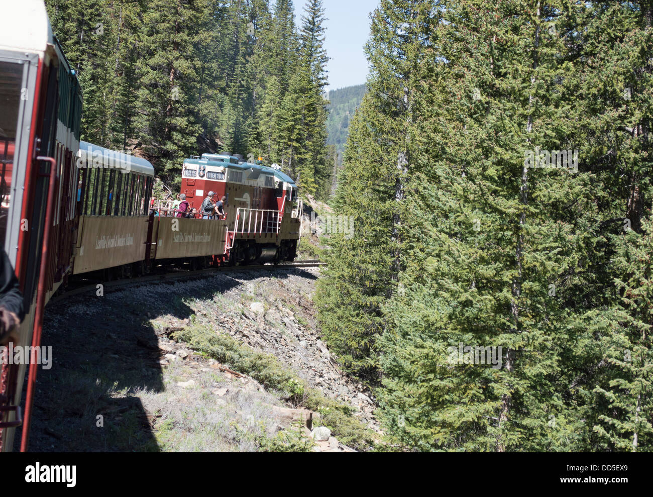 The scenic Leadville and Southern Colorado railroad Stock Photo - Alamy