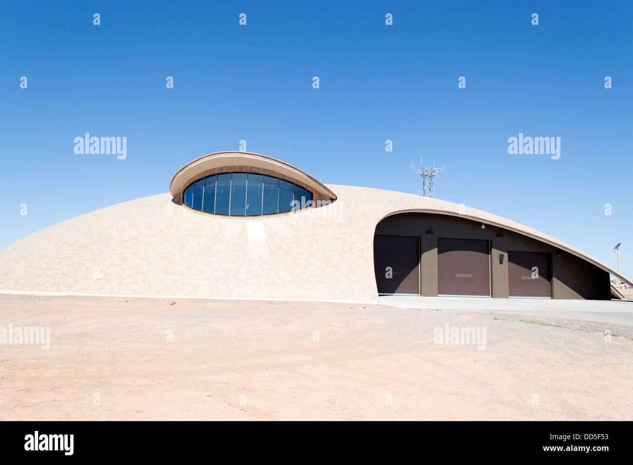 The Spaceport America facility in the New Mexico desert near the town ...