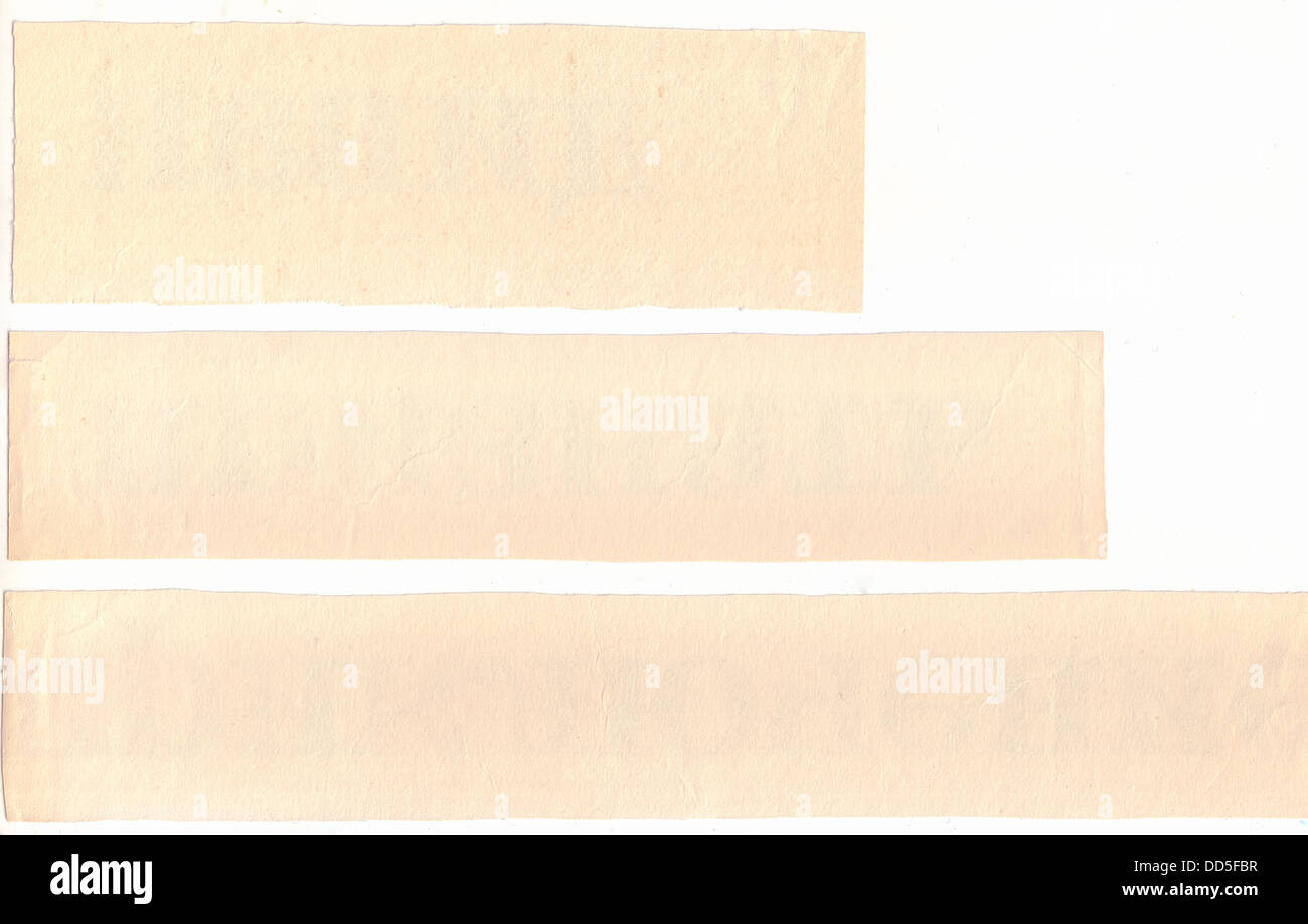 Collection Of Grunge Paper Pieces On White Background Stock Photo - Alamy